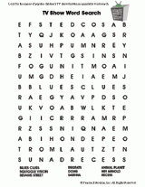 TV Show Word Search Printable - FamilyEducation
