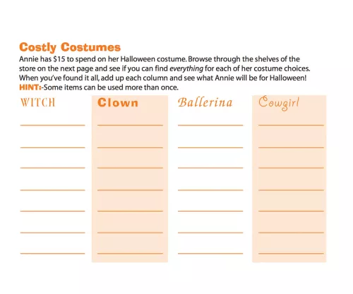 Halloween Math Activity Printable - FamilyEducation